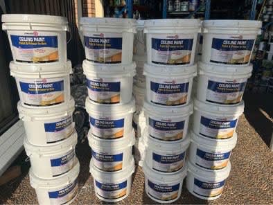 Ceiling Paint Goes Pink Dries White | Shelly Lighting