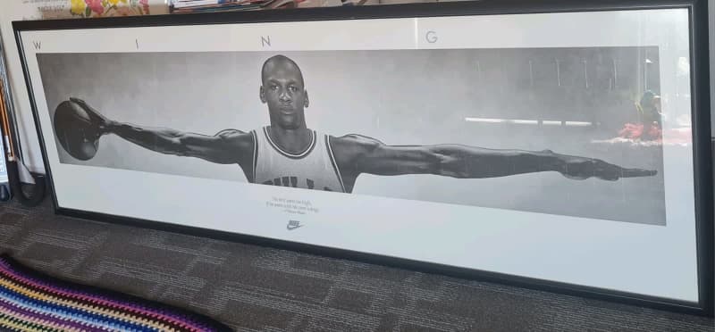 Michael Jordan Wings Poster Frame