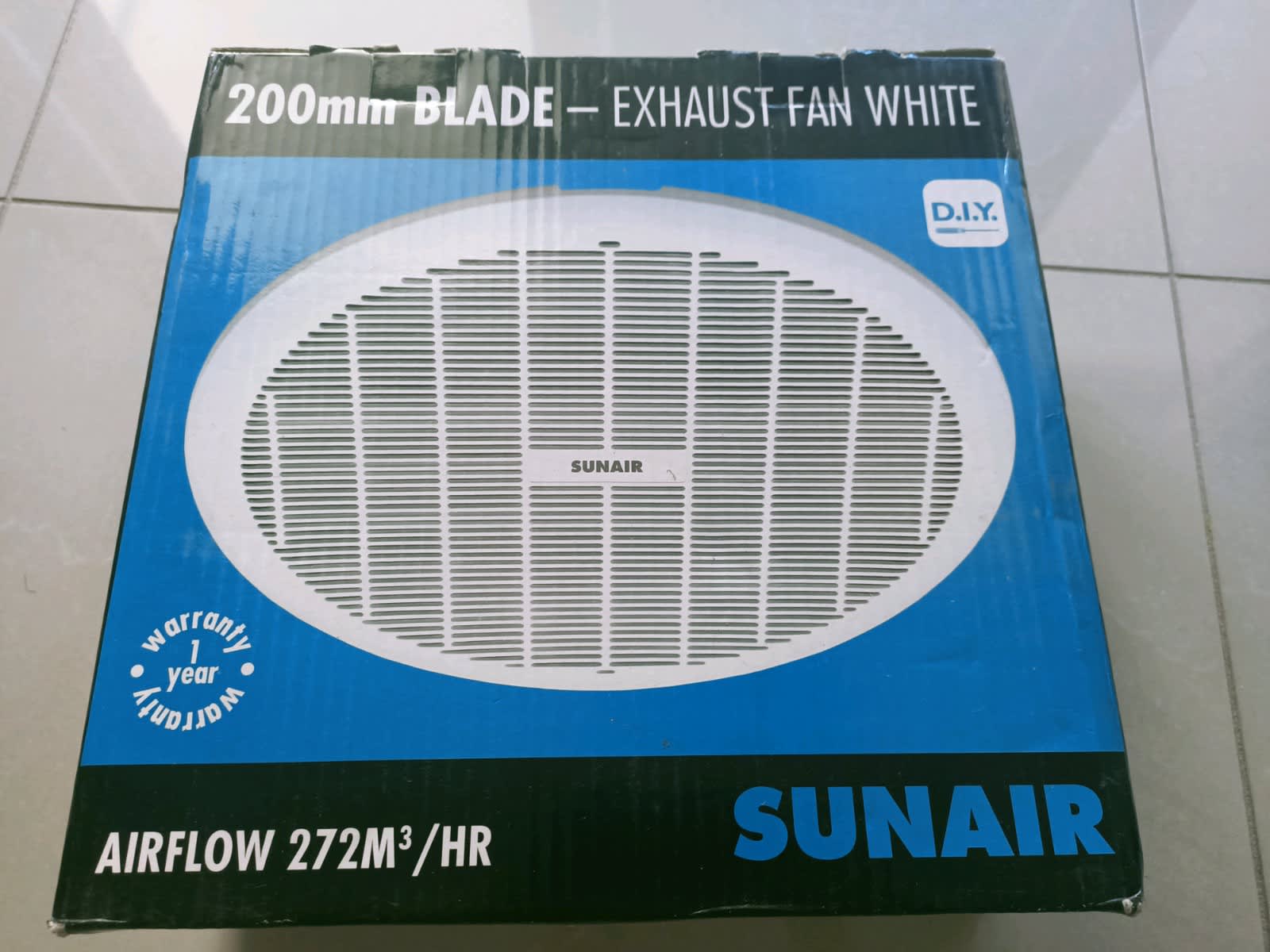 Hpm 200mm White Round Ceiling Exhaust Fan | Shelly Lighting