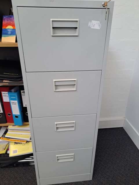 Grey filing cabinet with key - Cabinets in West Perth WA | Gumtree ...