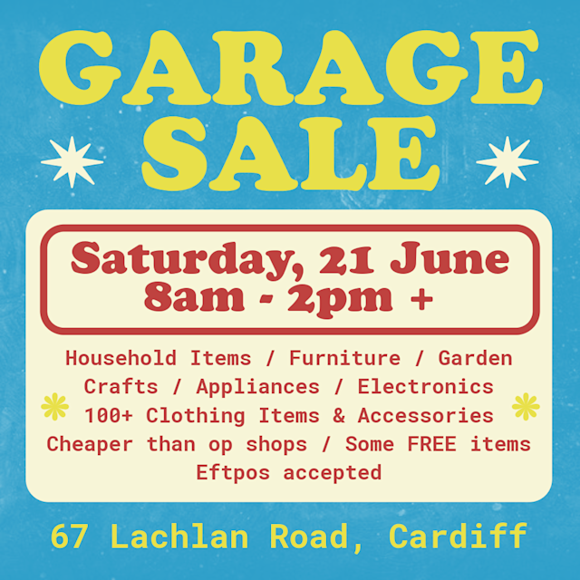 Huge Garage Sale - Cardiff - Garage Sale in Cardiff NSW | Gumtree Australia