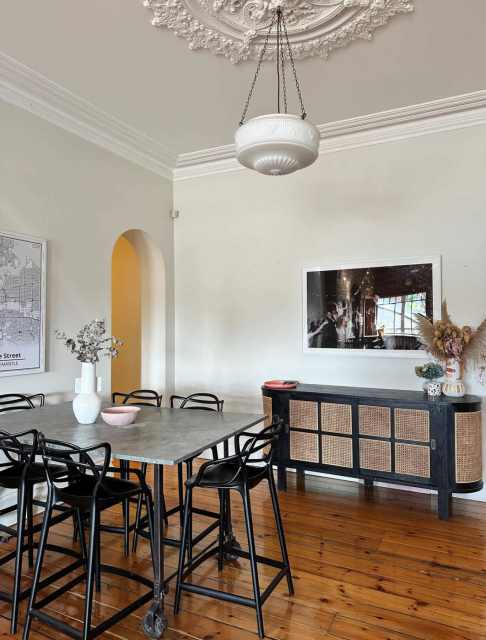 Empire warehouse style dining table / kitchen island and chairs ...