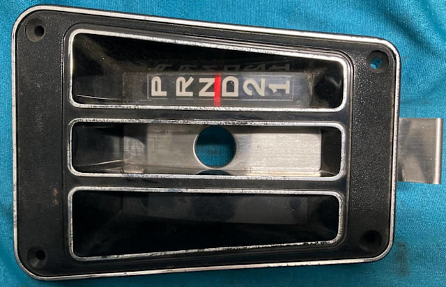 240Z 260Z 280ZX 240K Skyline 1600 180B automatic shifter plate | Engine ...