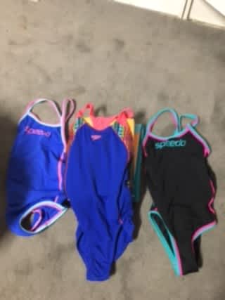Speedos swimmers as new three ages 10, 12 to 14 girls one piece - Kids ...