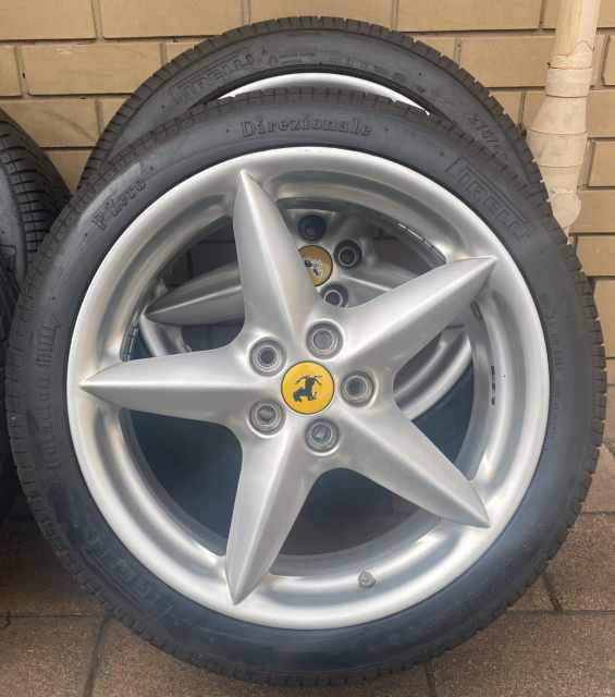 GENUINE FERRARI 360 MODENA / SPIDER 18 BBS 5 STAR SPOKE WHEELS RIMS ...