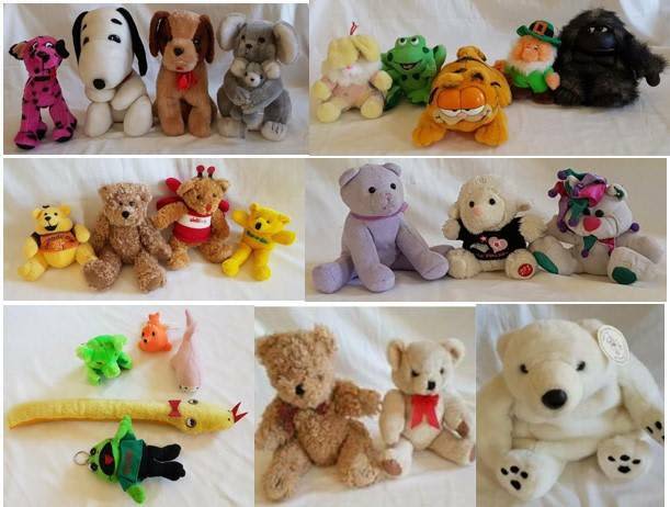 Soft Toys - Bundle of 24 Softies including a Snoopy & a Garfield ...