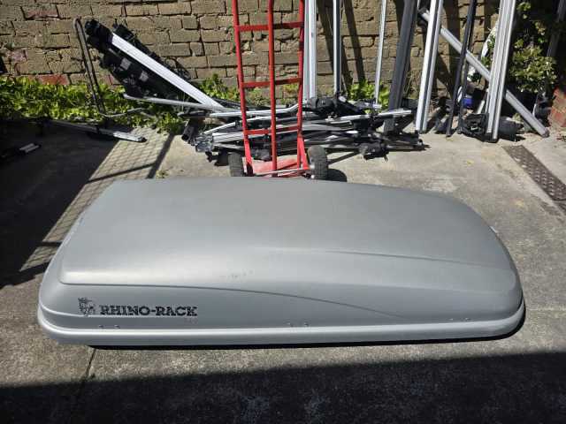 Rhino roof pod comes with key and claw brackets 440 litres | Caravan ...