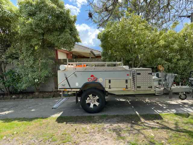 2013 CUB BRUMBY 4.3 METRE REAR FOLDING HARD FLOOR CAMPER TRAILER ...
