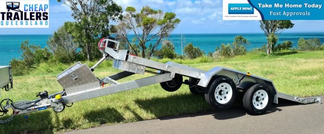 CENTURY TRAILERS 16.4x6.6 Galvanised Tandem Hydraulic Tipper Car Trail ...