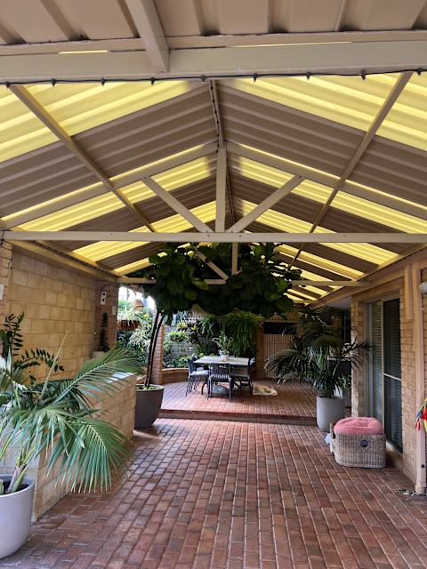 Large Steel-Framed Patio with Colorbond Roofing - 13m x 4.2m - Building ...