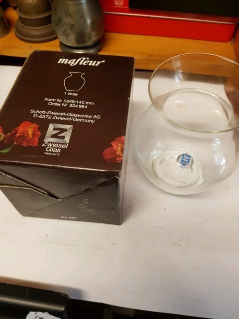 Collectable Zwiesel glass vase made in Germany as new | Collectables ...