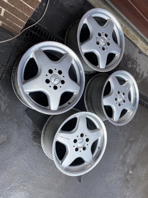 Mercedes 17” AMG Original SLK Staggered Monoblock Wheels Set. | Wheels ...