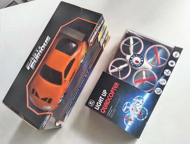 RC Brians Supra Fast & Furious Car, Light-Up Quadcopter Drone - Toys ...