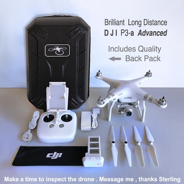 Near NEW DJI Phantom 3 ADVANCED / Full Kit with quality BackPack ...