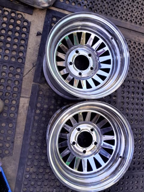 SPEEDY 14X8 CHROME WHEELS. SUIT HQ-WB CHEV PONTIAC.ONE PAIR. | Wheels ...