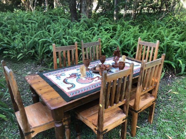 Balinese dining table and chairs - Dining Tables in Varsity Lakes QLD ...