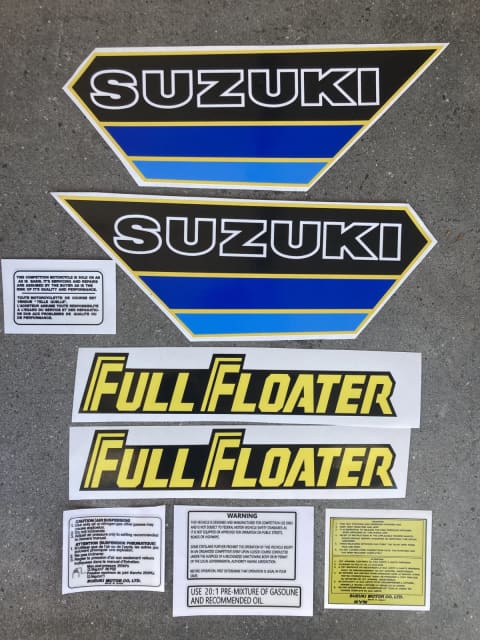 Suzuki 1985 RM500 Reproduction Decals / Sticker Kit | Motorcycle ...