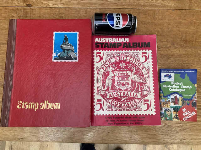 Vintage Stamp Collection 26 pages started 45 years ago world wide qzzq ...