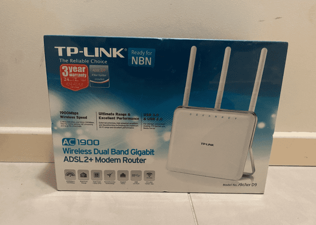 Archer D9 AC1900 Wireless Dual Band Gigabit ADSL2+ Modem Router ...