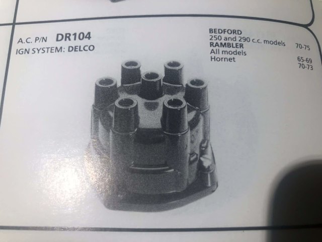 RAMBLER SIX DIZY CAP POINTS ROTOR CONDENSER - F/Belt-s/Plugs-Rad/CAP ...