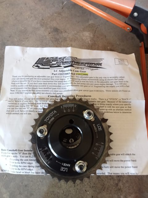 Toyota 22r, 22re LCE adjustable timing gear set | Engine, Engine Parts ...