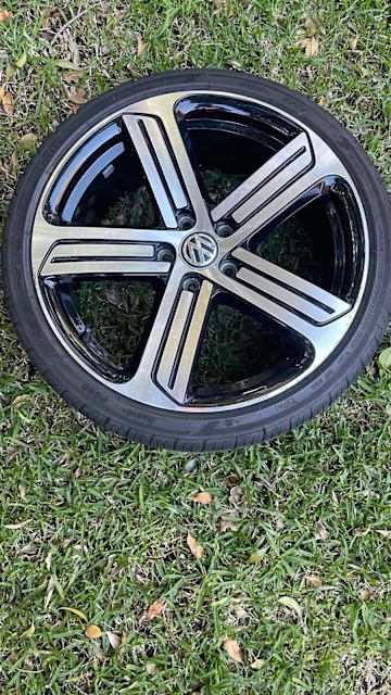 1 x Genuine Volkswagen Golf MK7 R Cadiz Wheel rim | Wheels, Tyres ...