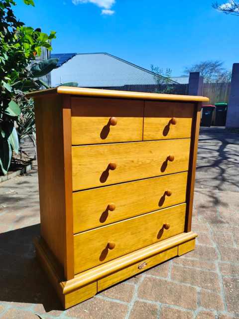 Solid wooden Boori Country Collection tallboy metal runner can deliver ...