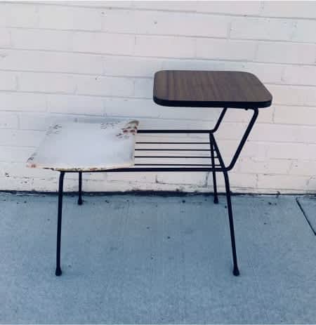 Vintage telephone table w curved seat | Buffets & Side Tables | Gumtree ...