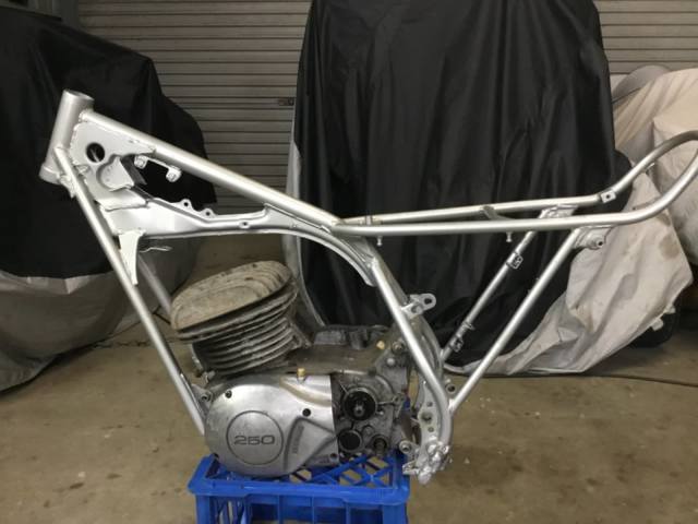 Yamaha Ty250 frame and motor 1974 A Model | Motorcycle & Scooter Parts ...
