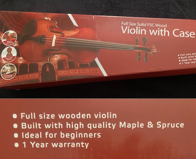 Brand new never used in box violin with case and accessories - Other ...