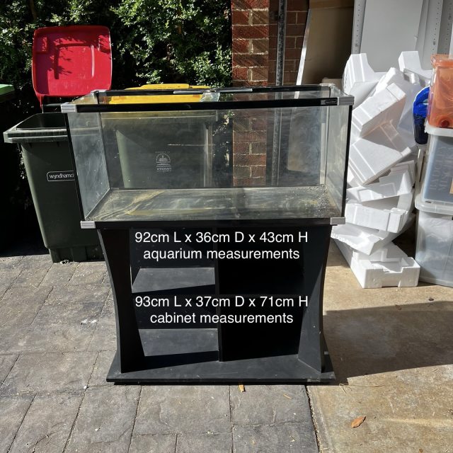 Aquarium Fish Tank with Stand Cabinet - Point Cook | Pet Products ...