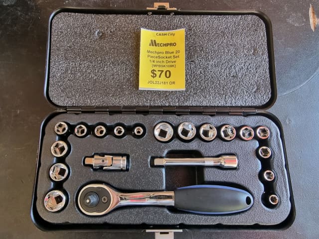 Mechpro 20 Piece Socket Set 1/4 inch drive [MPBSK108K] | Hand Tools ...