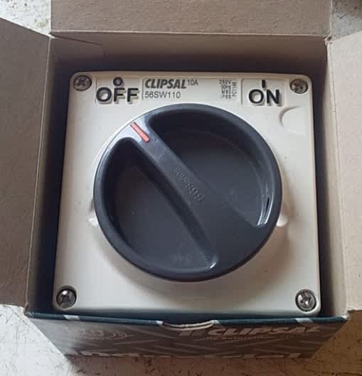 CLIPSAL IP66 10 AMP SINGLE POLE SWITCH HEAVY DUTY. | Building Materials ...