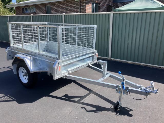 Nubco Heavy Duty 6x4 Box Trailer with Cage & Tipper Function - AS NEW ...
