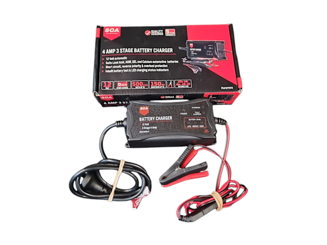 SCA 4A 12V 2 Stage Battery Charger (sca12v4a-2) 297229 - Other Tools ...