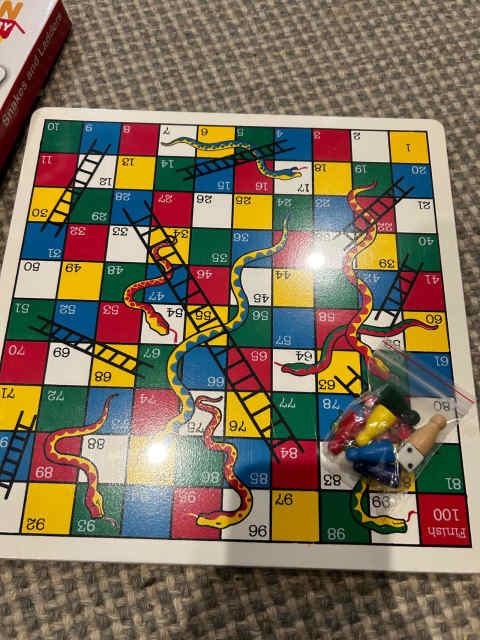 Vintage snakes and ladders game - Board Games in Freshwater NSW ...