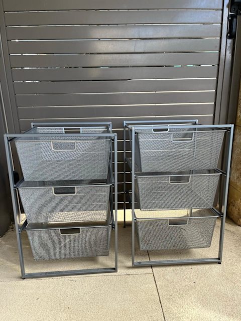 Three metal mesh drawers x 2 - Dressers & Drawers in Yokine WA ...
