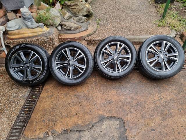 Set of 4x 14 inch Auscar Alloy Wheels 90% Tyre Tread | Wheels, Tyres ...