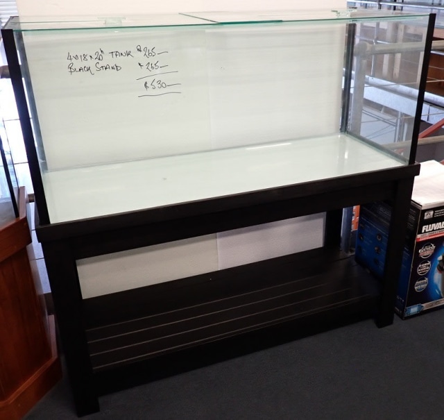 Brand New 4 foot Fish Tank with Black Painted Open Stand | Pet Products ...