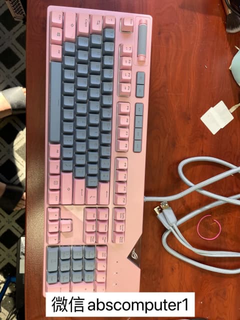 ASUS ROG Strix Flare PNK LTD Pink Wired Mechanical Gaming Keyboa ...
