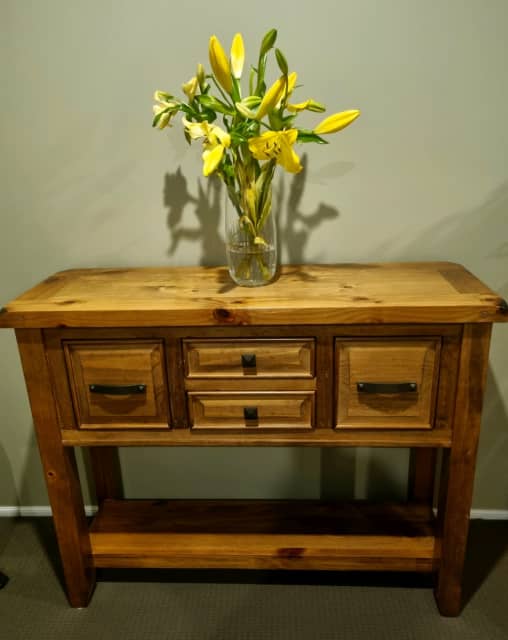Timber Hall Table, Side Buffet | Buffets & Side Tables | Gumtree ...