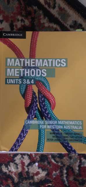 Mathematics methods unit 3 & 4 - Textbooks in Greenfields WA | Gumtree ...