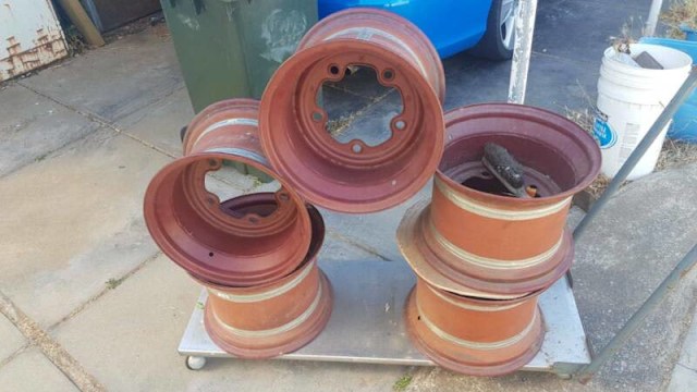 VW EARLY Bettle Kombi Type3 Ghia Porsche BAJA widened wheels 14x10inch ...