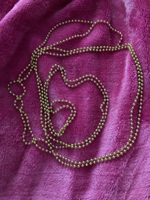 Long Gold Bead Chain (5M) | Miscellaneous Goods | Gumtree Australia ...
