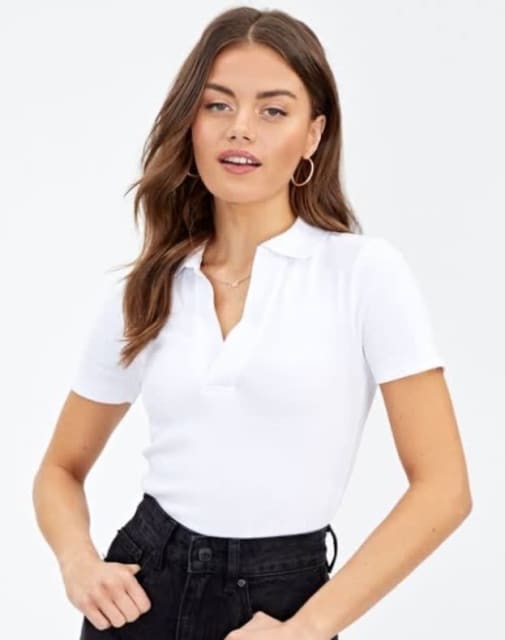 Glassons White Collared Crop Tee | Tops & Blouses | Gumtree Australia ...