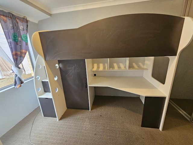 Loft Bunk Bed - White and Grey - Beds in Butler WA | Gumtree Australia