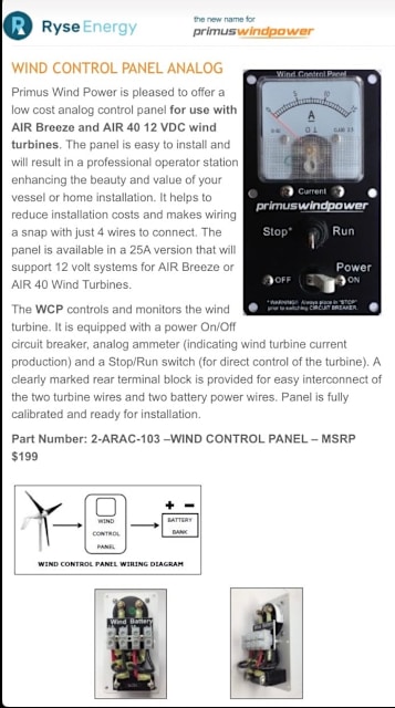 Primus wind power air silent x wind generator and wind control panel ...