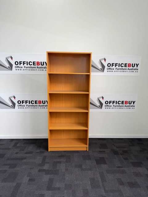 Bookcase with Soft Back-Beech-1800mm high x 750mm wide-2 available - Bookcases & Shelves in ...