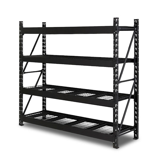 2Mx2M Garage Shelving Warehouse Rack Pallet Racking Storage Shelve Bla ...