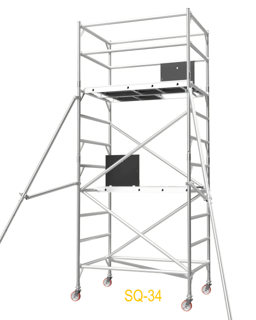 Aluminium Mobile Tower Scaffold SQ-34 (3.4m Platform High) - Ladders ...